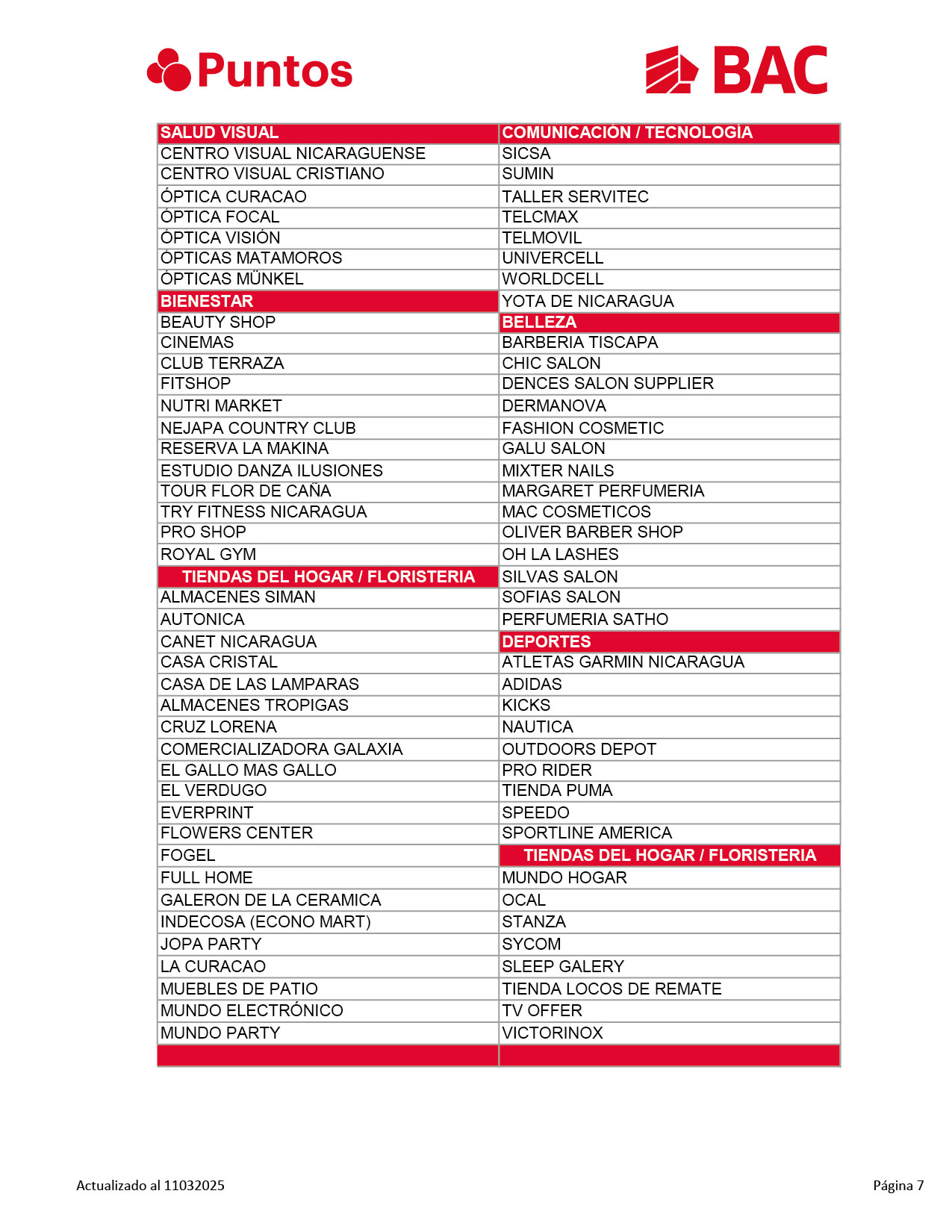Redimí tus Puntos BAC | BAC